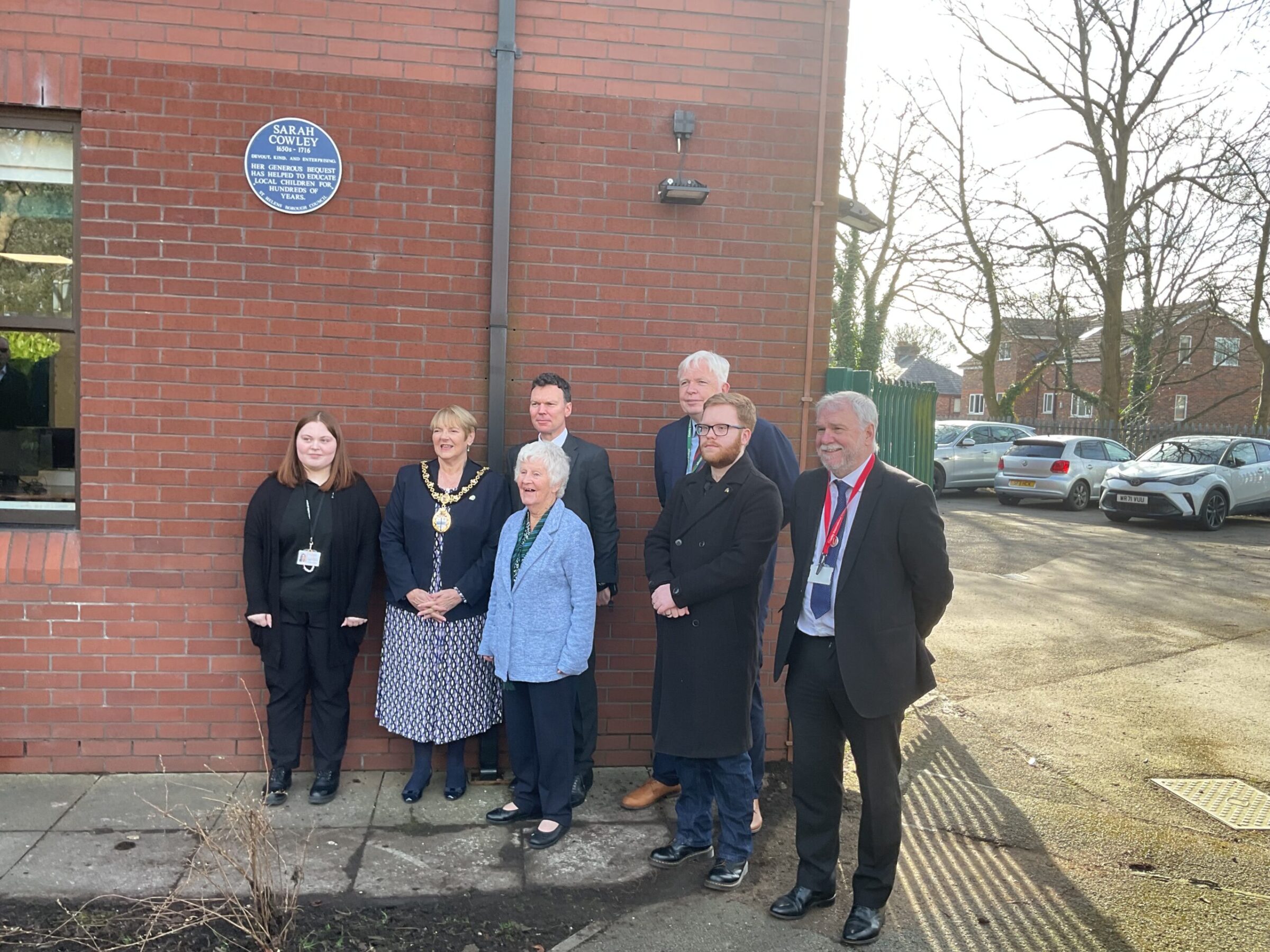 Blue plaque unveiled in honour of Sarah Cowley - Cowley International ...